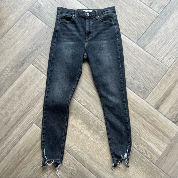 Topshop | Jeans | Top Shop Jamie Skinny Washed Black Denim Jeans 3w 30l ...
